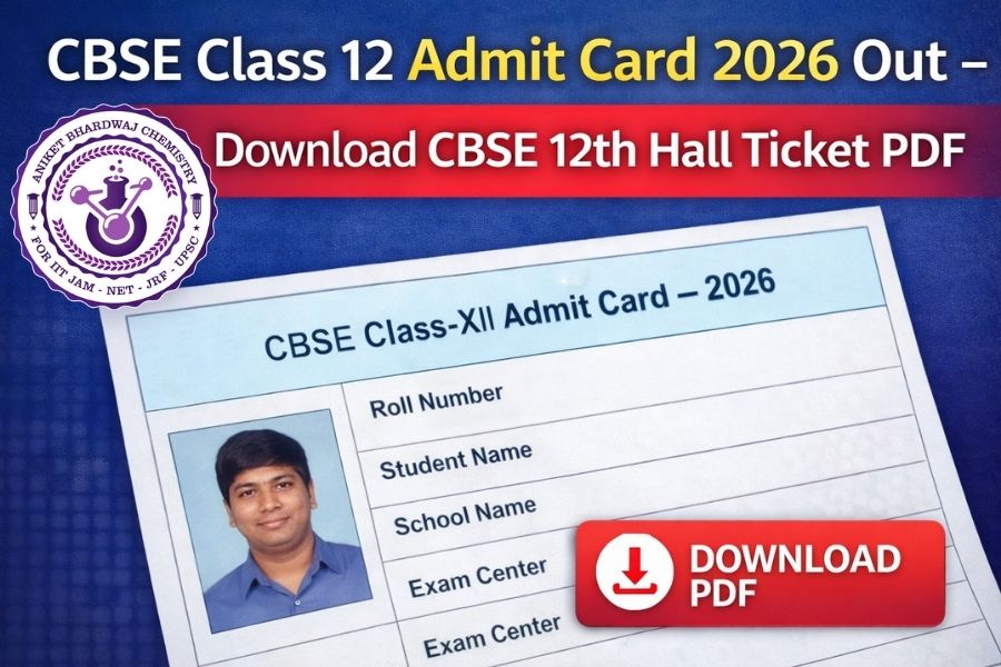 CBSE Class 12 Admit Card 2026 Out Download